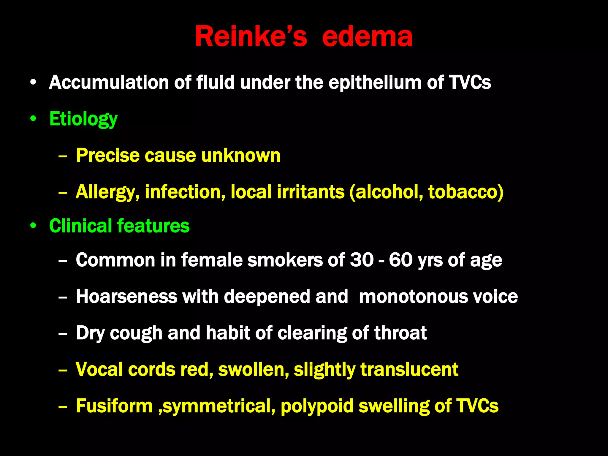 Acute and chronic laryngeal inflammations | PPT