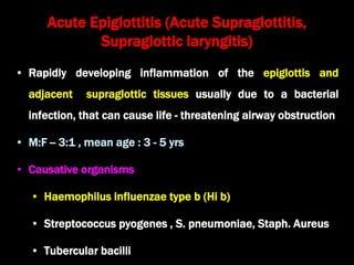 Acute and chronic laryngeal inflammations | PPT