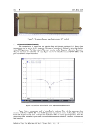 Band pass filter comparison of Hairpin line and square open-loop resonator method for digital TV ...