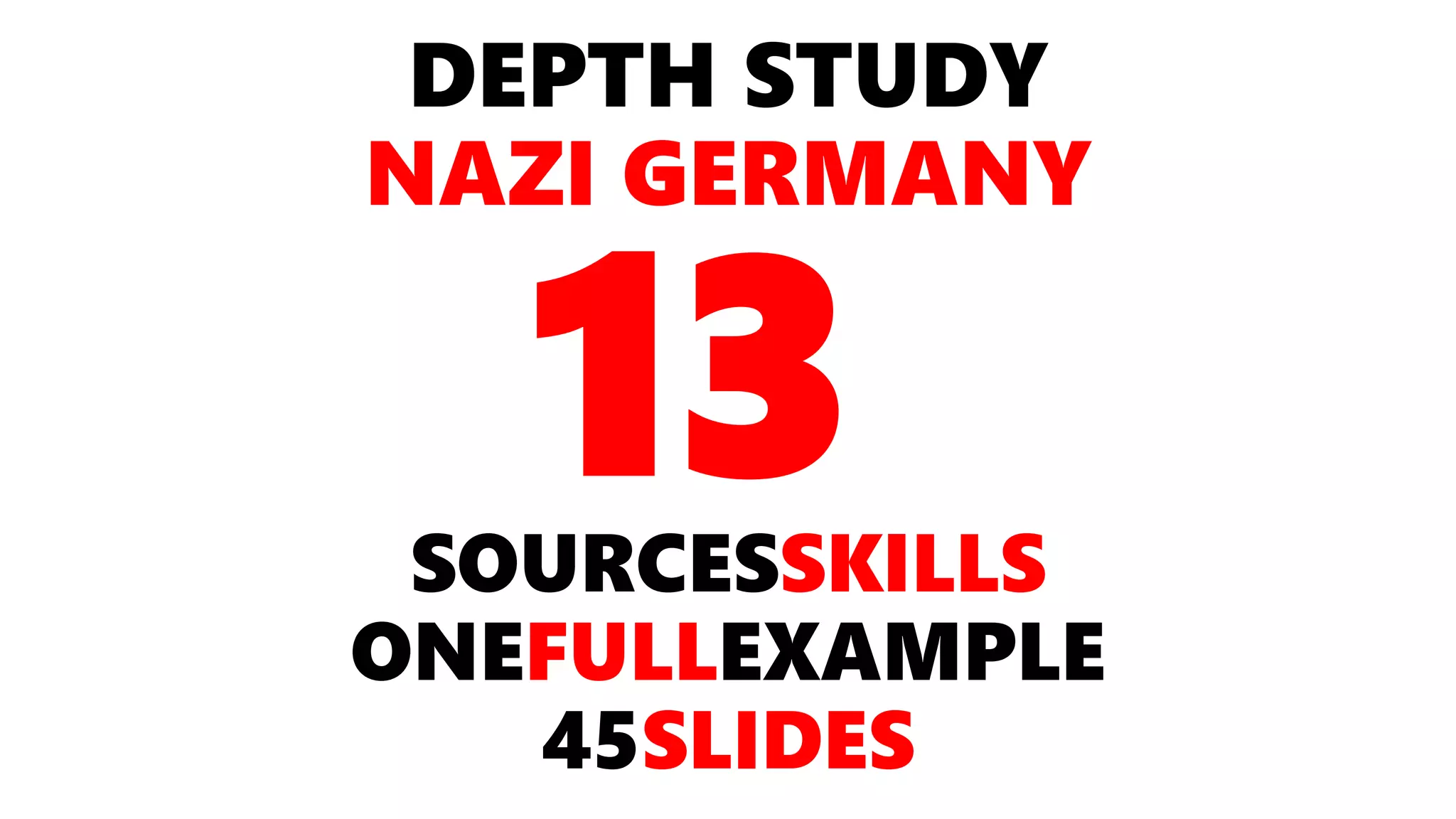 HISTORY IGCSE CONTENT - 20TH CENTURY OPTION - DEPTH STUDY GERMANY ...