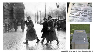 HISTORY IGCSE CONTENT - 20TH CENTURY OPTION - DEPTH STUDY GERMANY ...