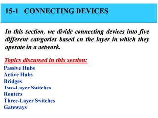 SYBSC IT COMPUTER NETWORKS UNIT III Connecting LANs, Backbone Networks, and Virtual | PPT