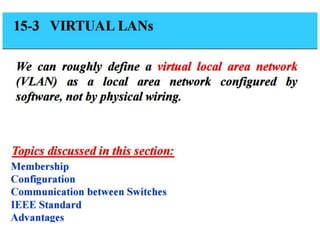 SYBSC IT COMPUTER NETWORKS UNIT III Connecting LANs, Backbone Networks, and Virtual | PPT