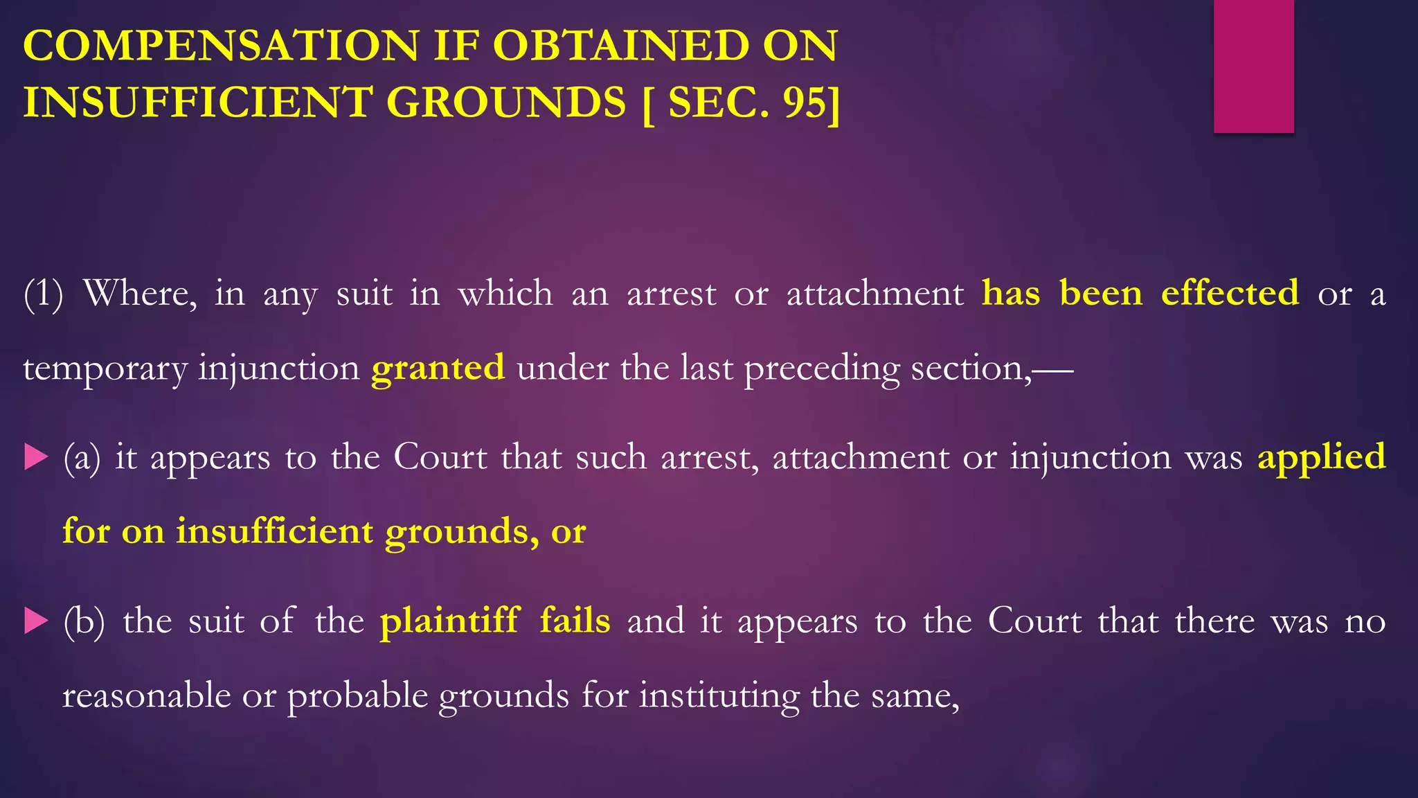 Supplemental proceedings (sec. 94 95) CPC,1908 | PPTX