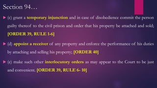 Supplemental proceedings (sec. 94 95) CPC,1908 | PPTX