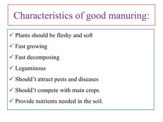 Microbiology of green manuring | PPT