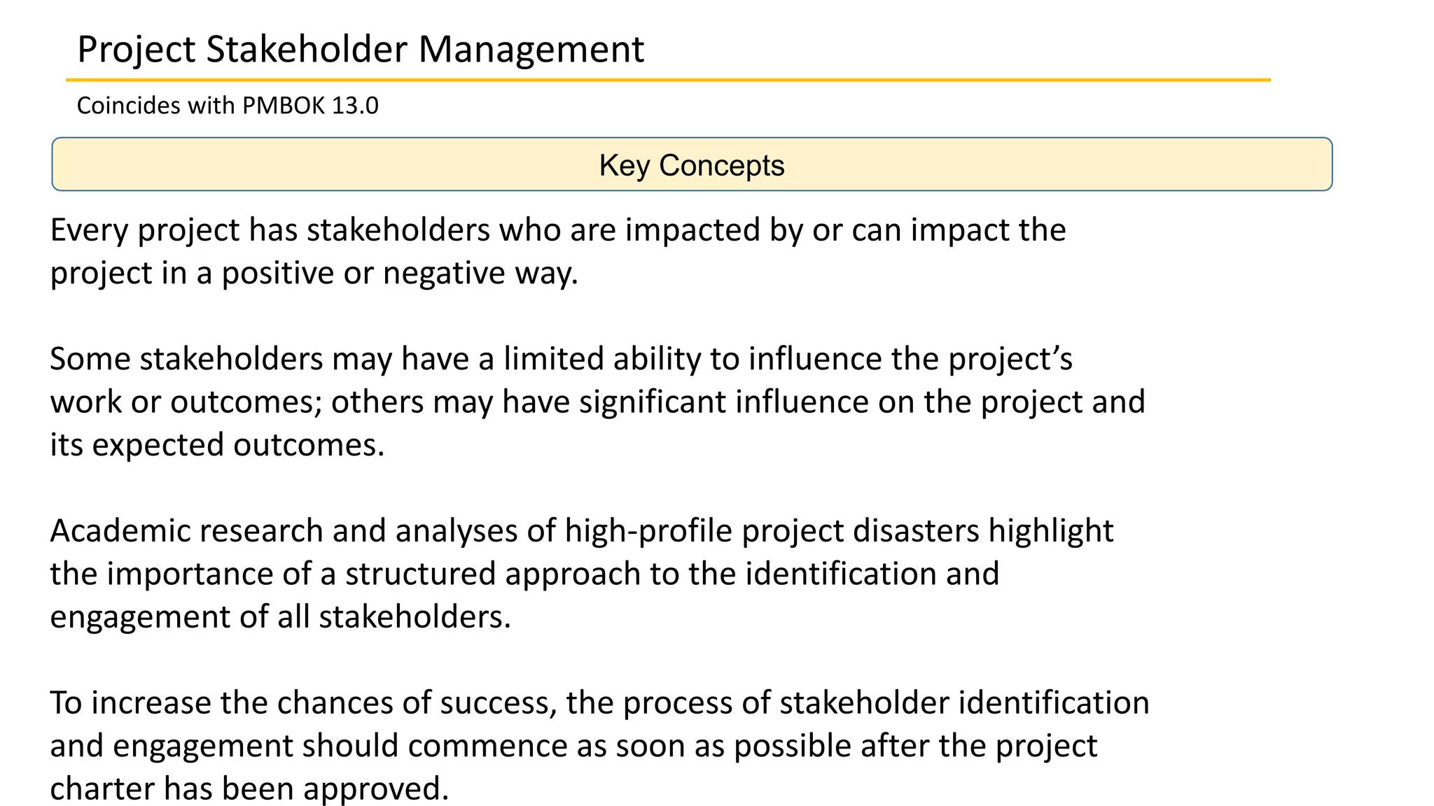 13.0 Project Stakeholder Management Overview | PPTX