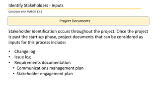 13.1 Identify Stakeholders | PPTX