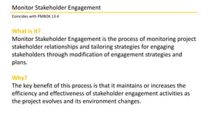 13.4 Monitor Stakeholder Engagement | PPTX