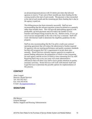Per Diem Rates for Purchase of Service Shelters | PDF