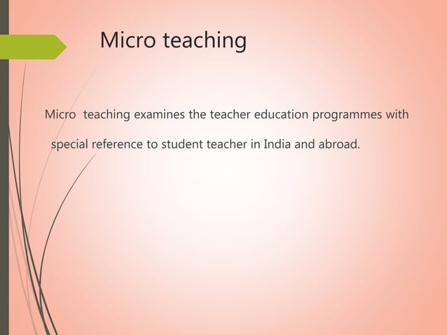 Skills - Micro teaching | PPSX