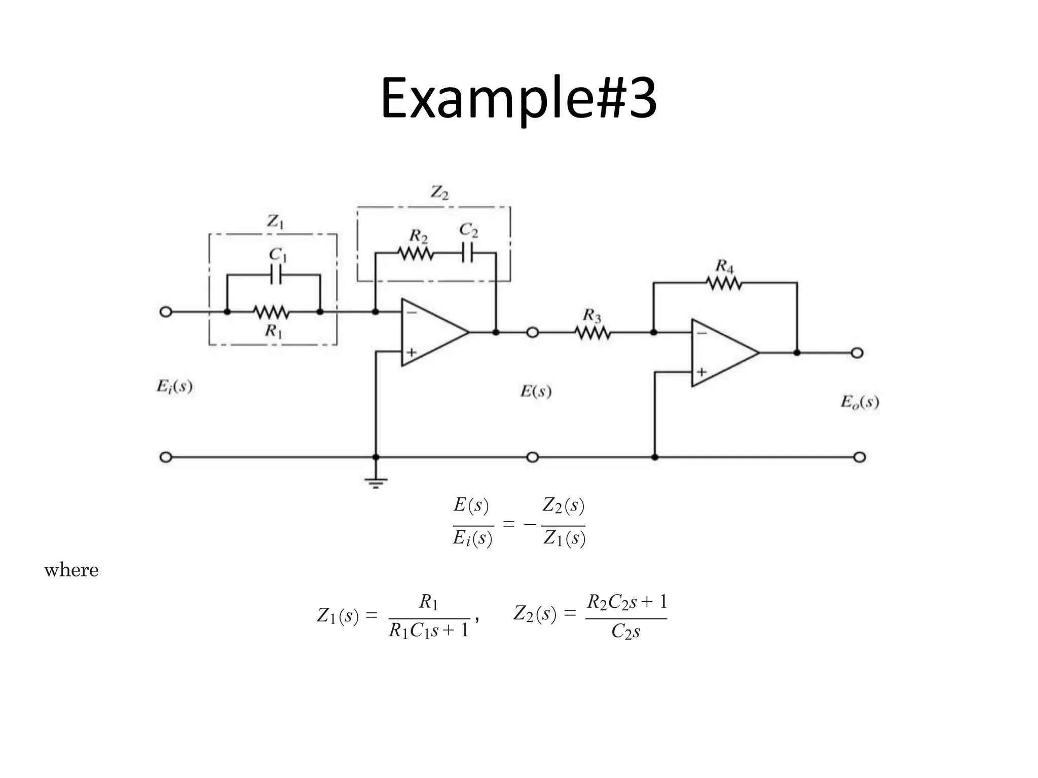 modeling of system electronics, Operational Amplifier Basics Solved Examples Lead, Lag ...