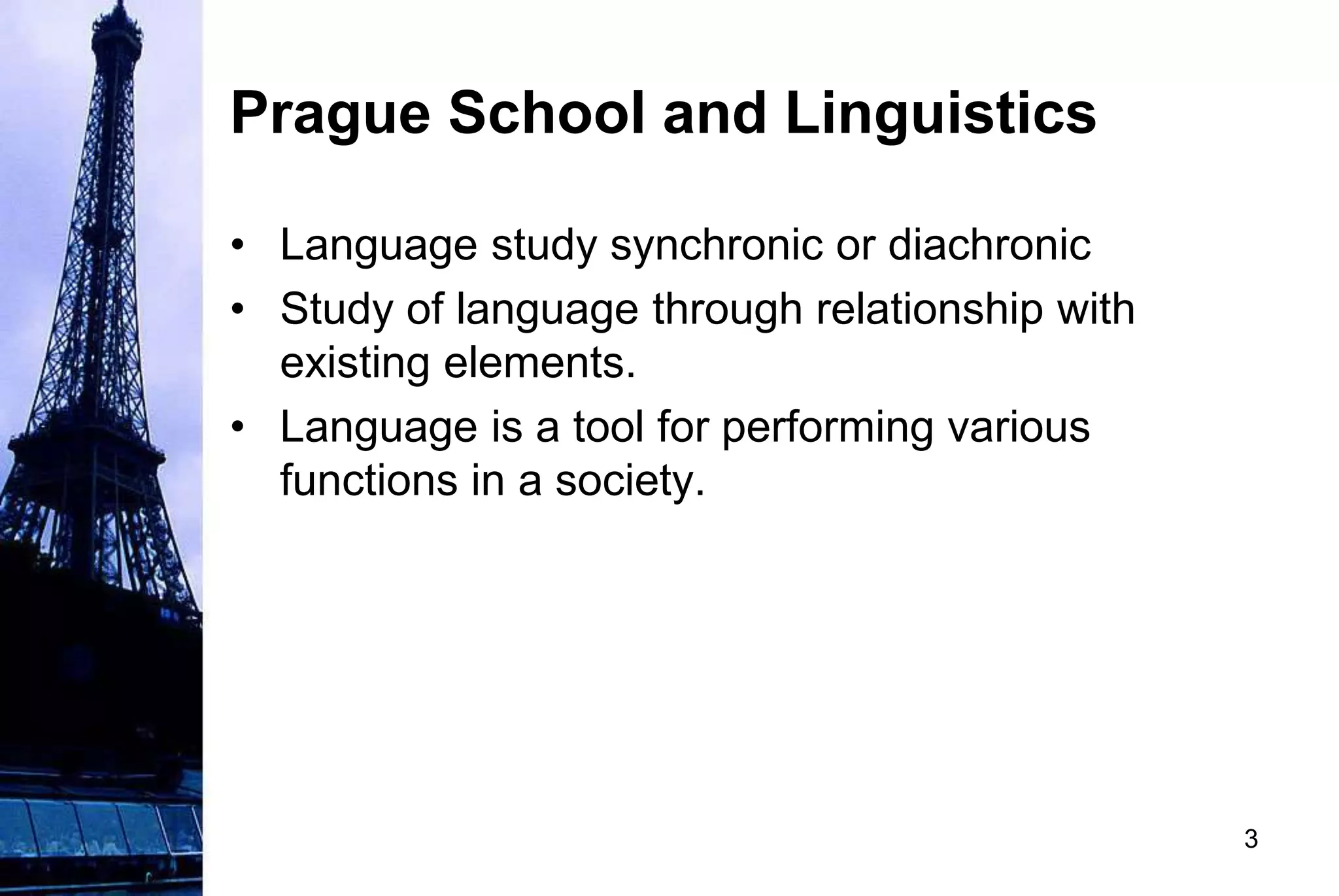 13. intro to lang. prague school | PPT