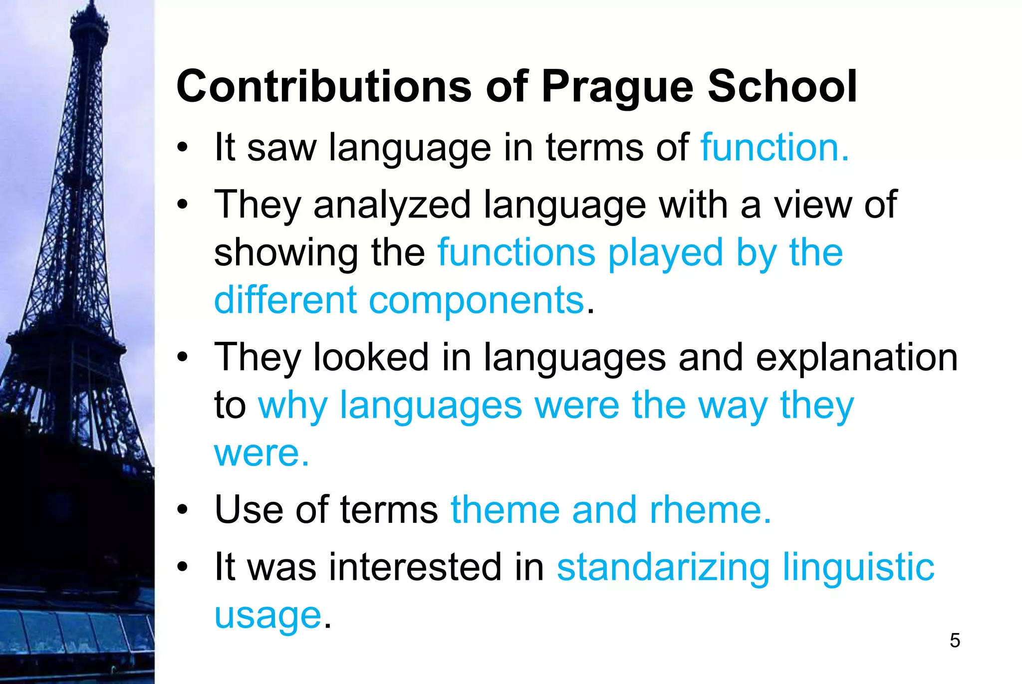 13. intro to lang. prague school | PPT