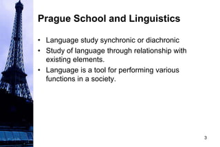 13. intro to lang. prague school | PPT