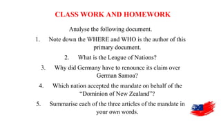THE SAMOAN MAU MOVEMENT: NEW ZEALAND CONTROL EXTENDED - THE LEAGUE OF ...