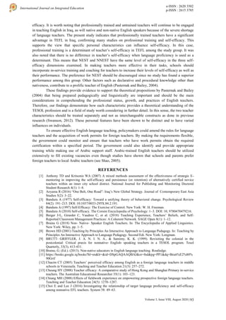 Examining the Impact of Training and Nativeness on Teacher’s self ...