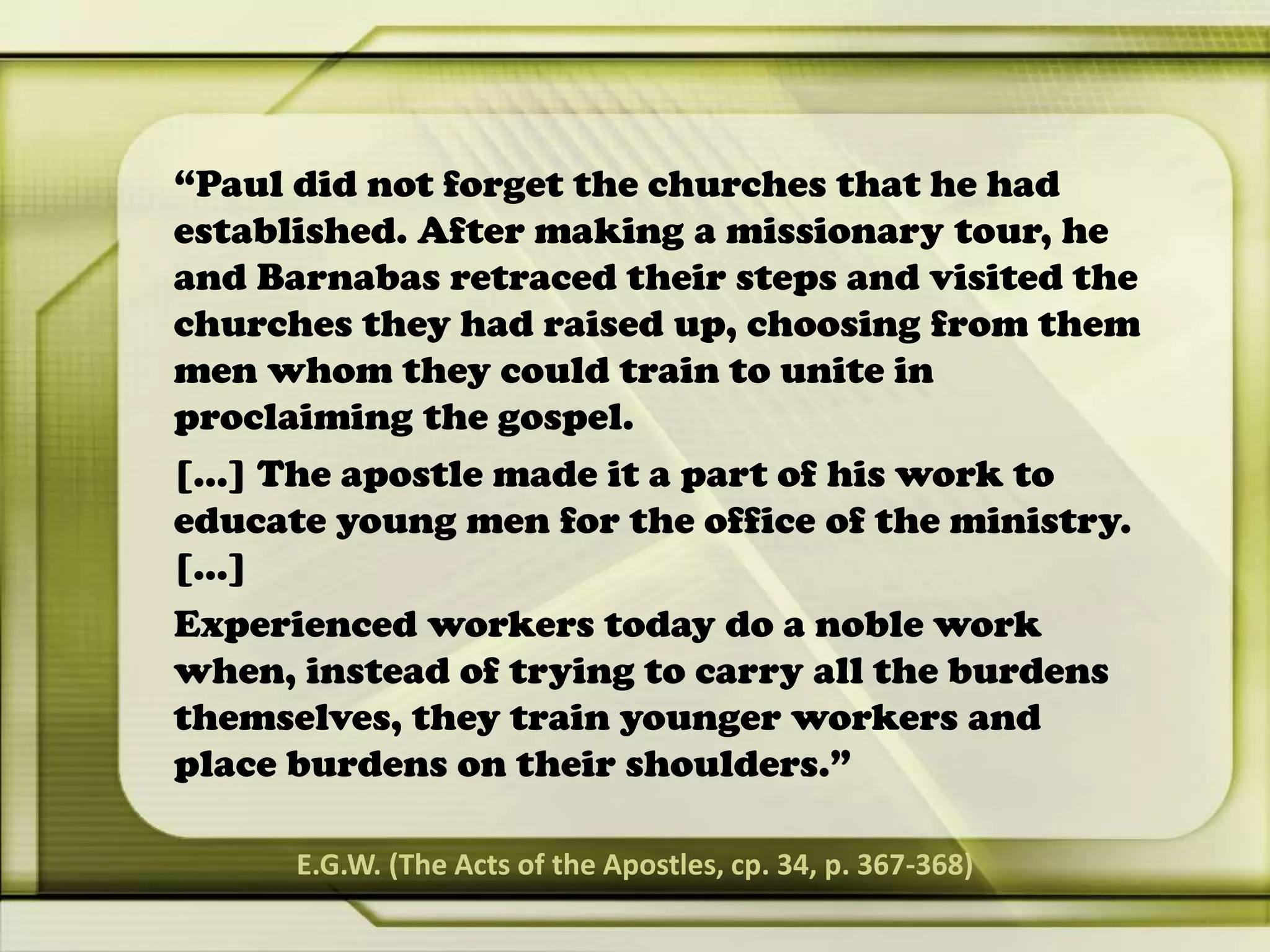 Acts; Chapter 13 &14 | PPTX
