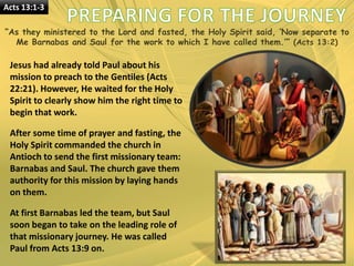 Acts; Chapter 13 &14 | PPTX