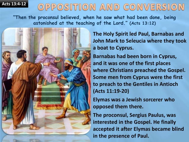 Acts; Chapter 13 &14 | PPTX