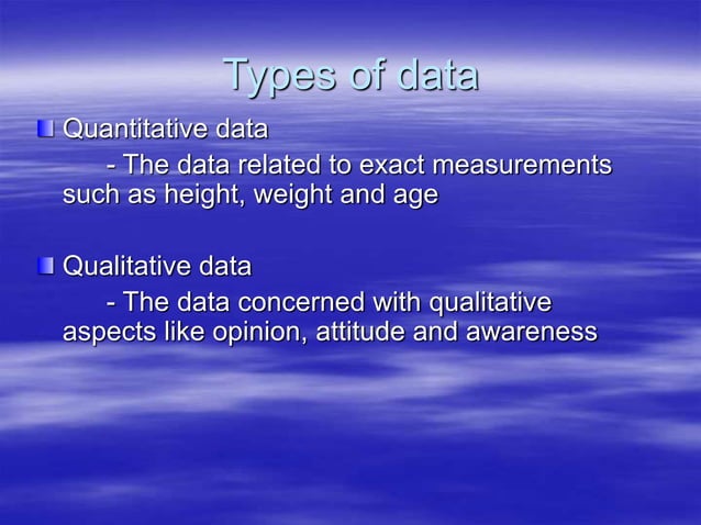 statistics in nursing | PPT
