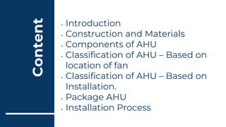 air handling unit | PPTX