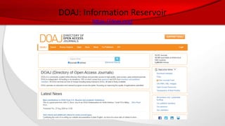 Open access is not enough, information skills are also needed | PPT