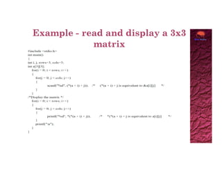 13. Pointer and 2D array | PPT