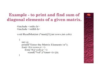 13. Pointer and 2D array | PPT