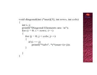 13. Pointer and 2D array | PDF