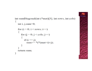 13. Pointer and 2D array | PPT