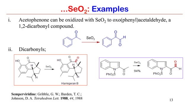13. SeO2 & raney ni | PDF