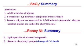 13. SeO2 & raney ni | PDF