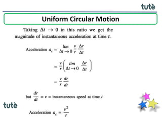 11th icse-physics-kinematics-motion in a plane | PPTX