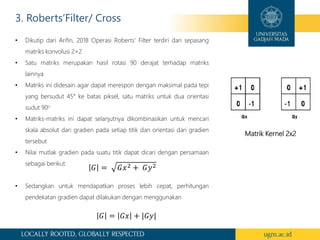 Segmentation, Band Ratio and Robert's Filter in Remote Sensing | PDF