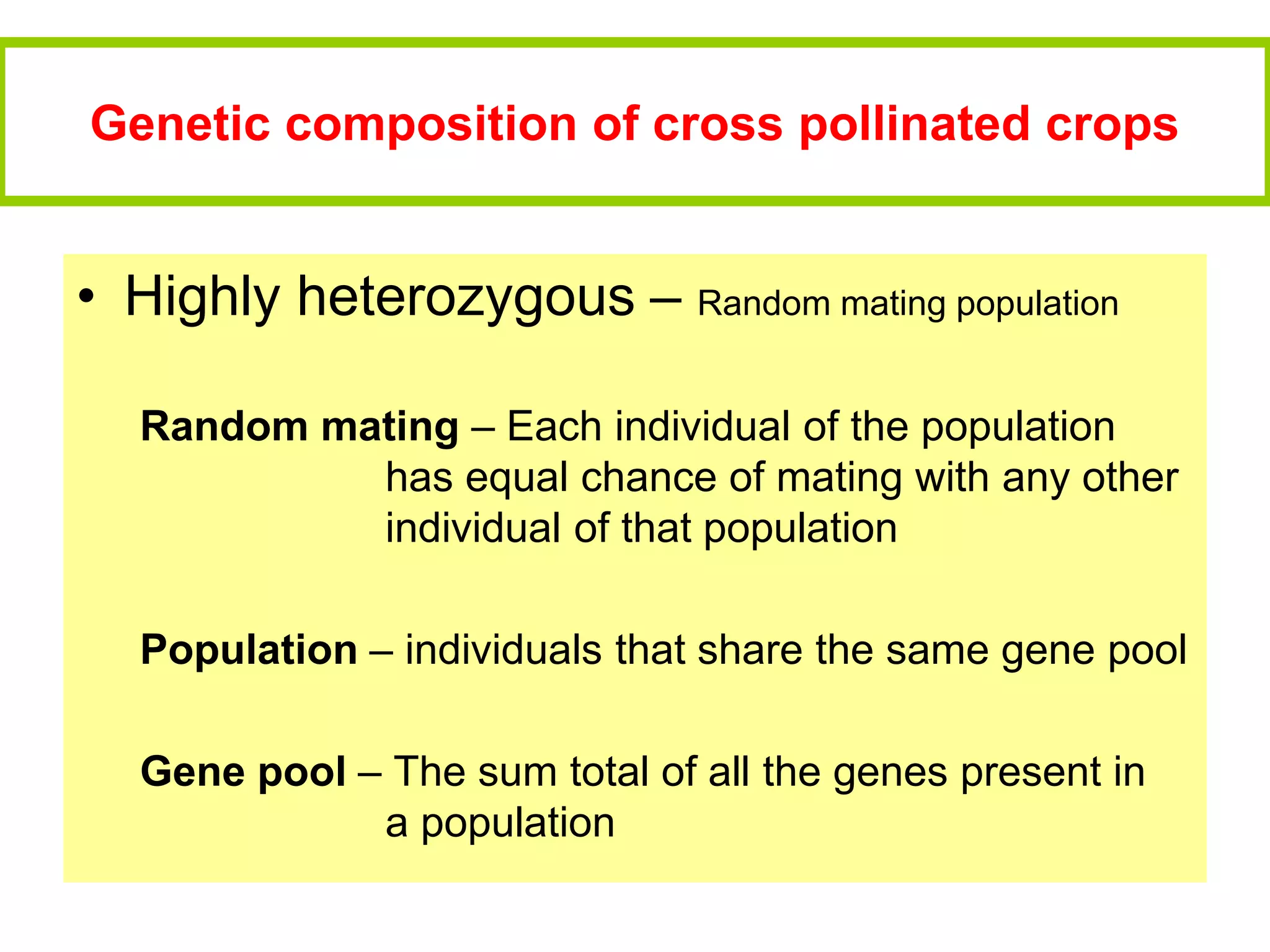 13. cross pollinated crop introduction | PPT