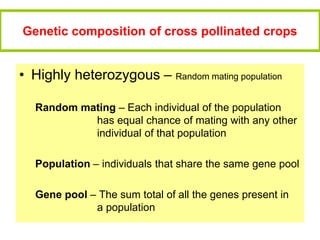 13. cross pollinated crop introduction | PPT