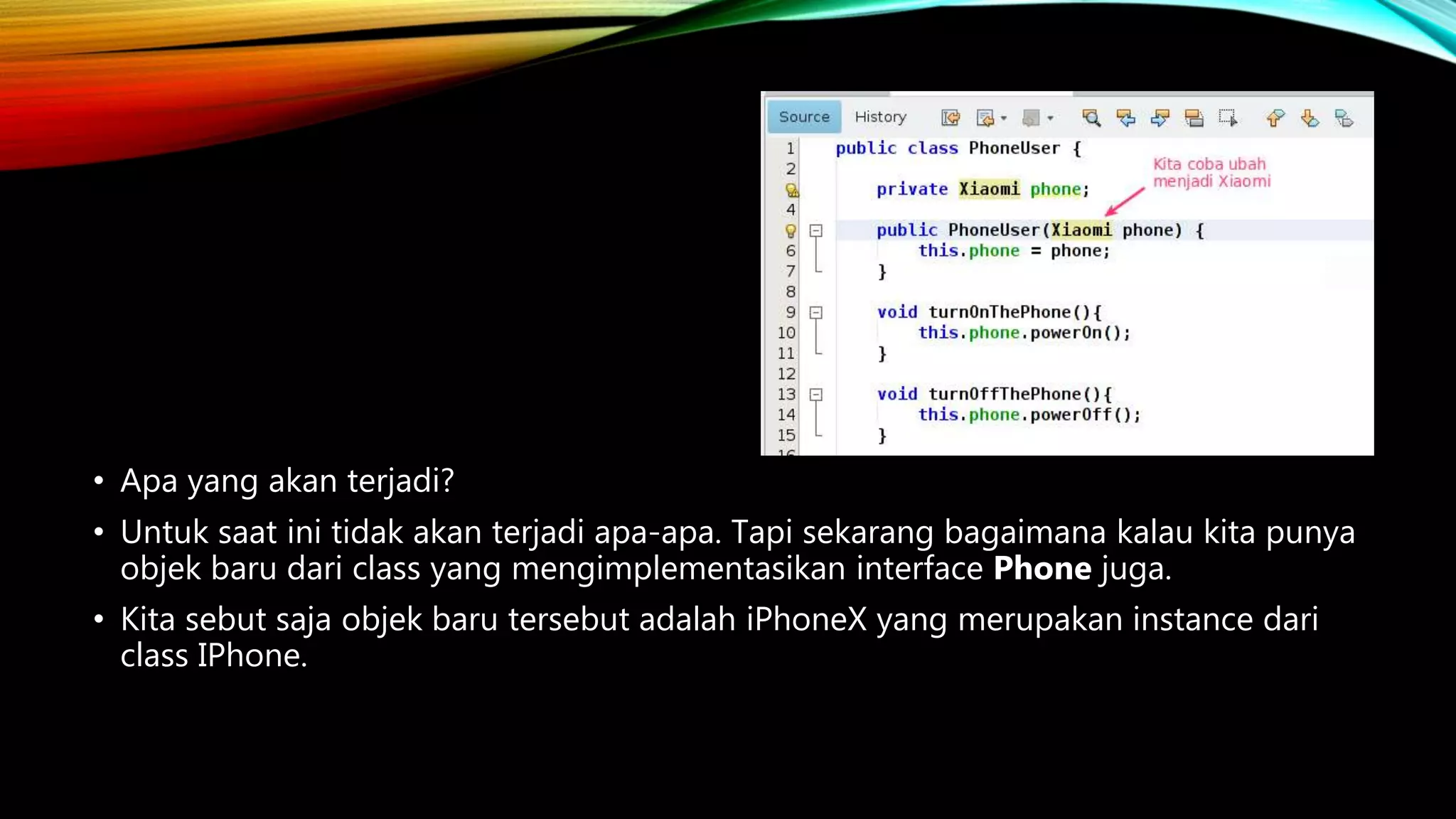 13. memahami interface di java (dan contohnya) | PPT