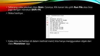 13. memahami interface di java (dan contohnya) | PPT