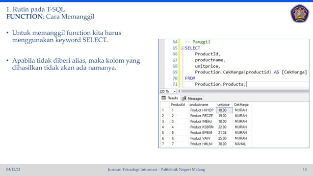 Pemrograman Dengan Transact Sql Bagian 1 Ppt 6230