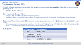 Pemrograman dengan Transact SQL Bagian-1 | PDF