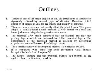 Tomato disease detection using deep learning convolutional neural ...