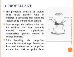 Working of safety airbags and their manufacturing | PPT