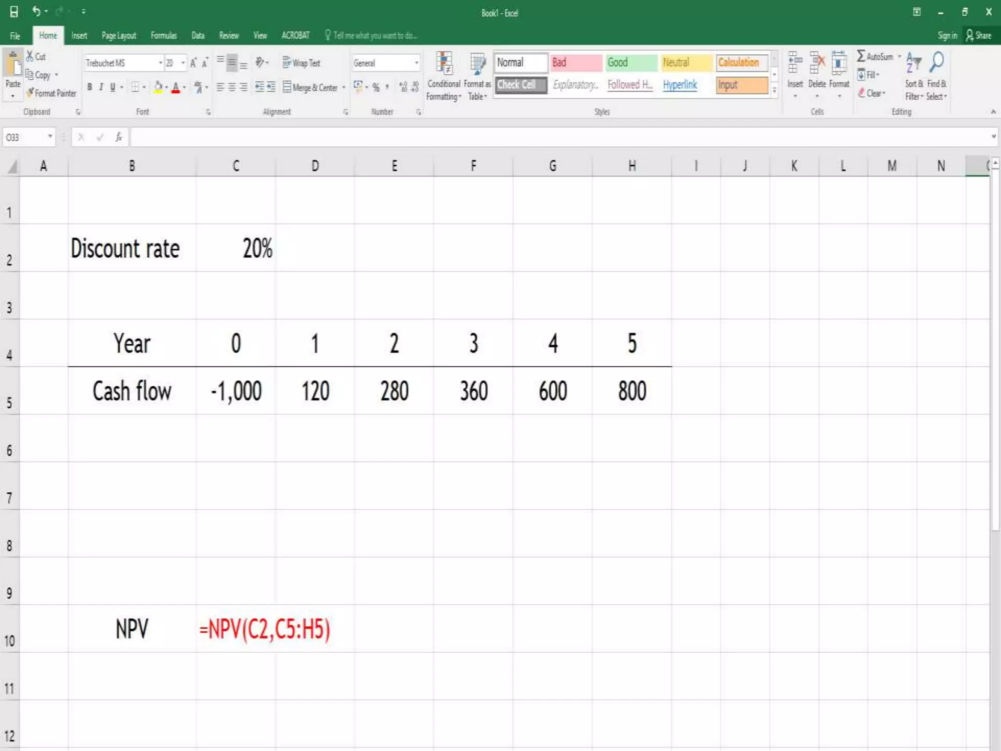 13. NPV rule, cash flow calculations, discount rates in Capital ...