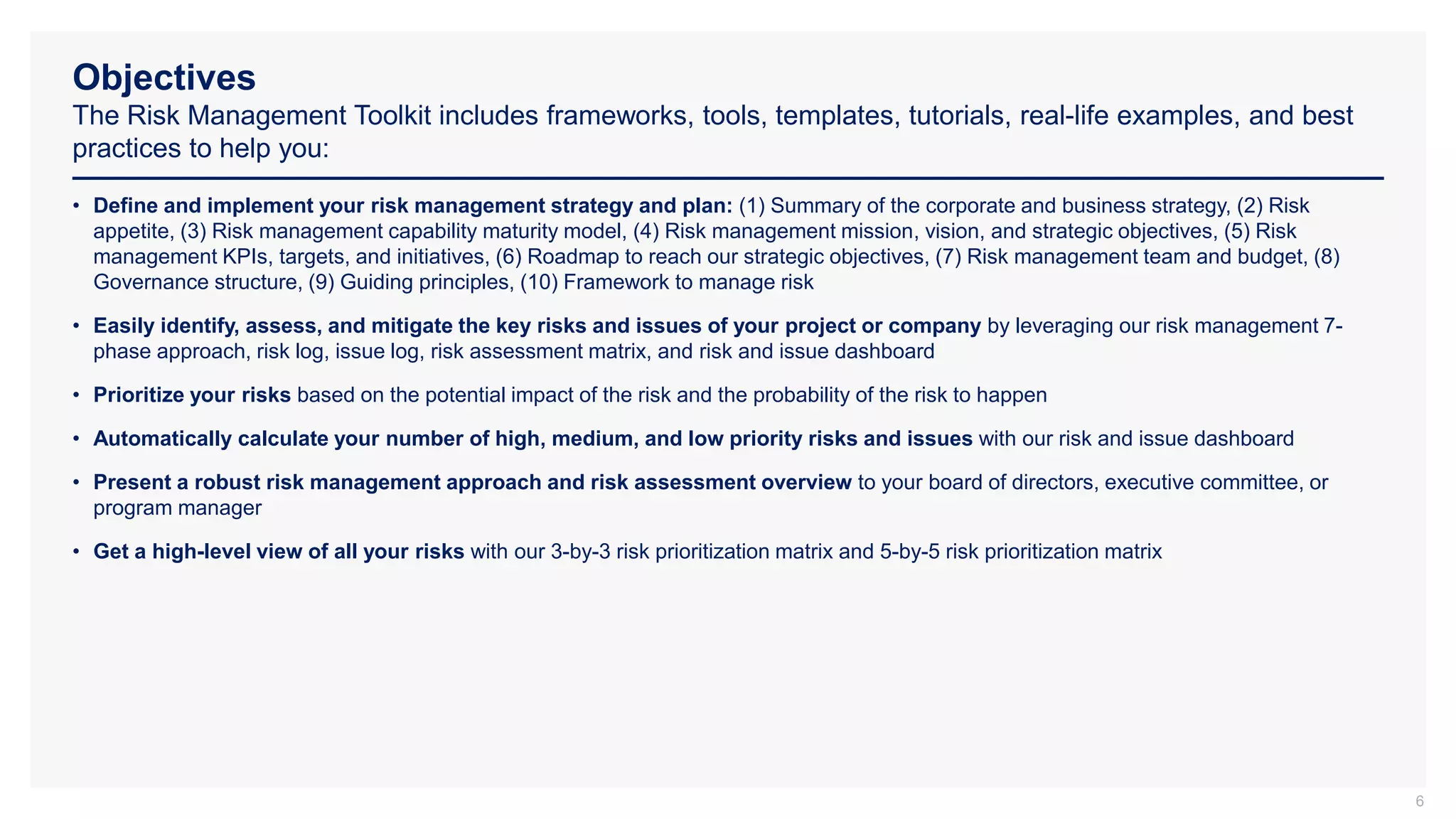 Risk Management Toolkit | PPTX | Operating Systems | Computer Software and Applications