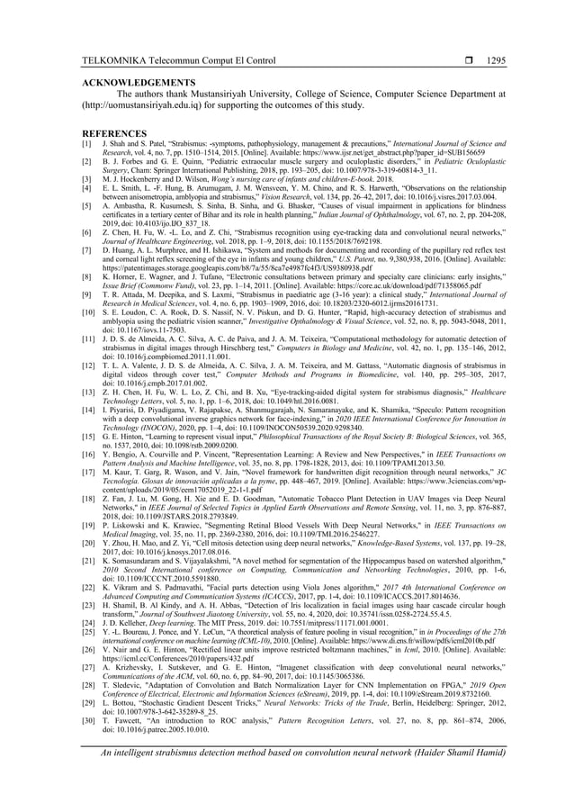 An Intelligent Strabismus Detection Method Based On Convolution Neural Network Pdf Physical