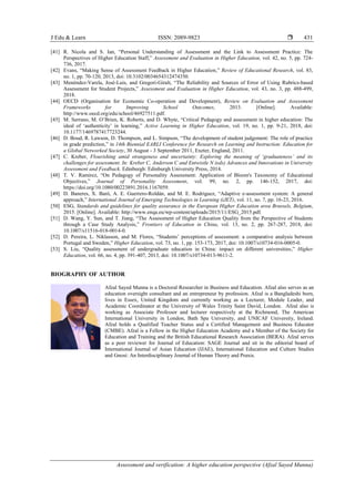 Assessment and verification: A higher education perspective | PDF