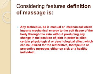 13.1 Definition & Classification of Massage.pptx