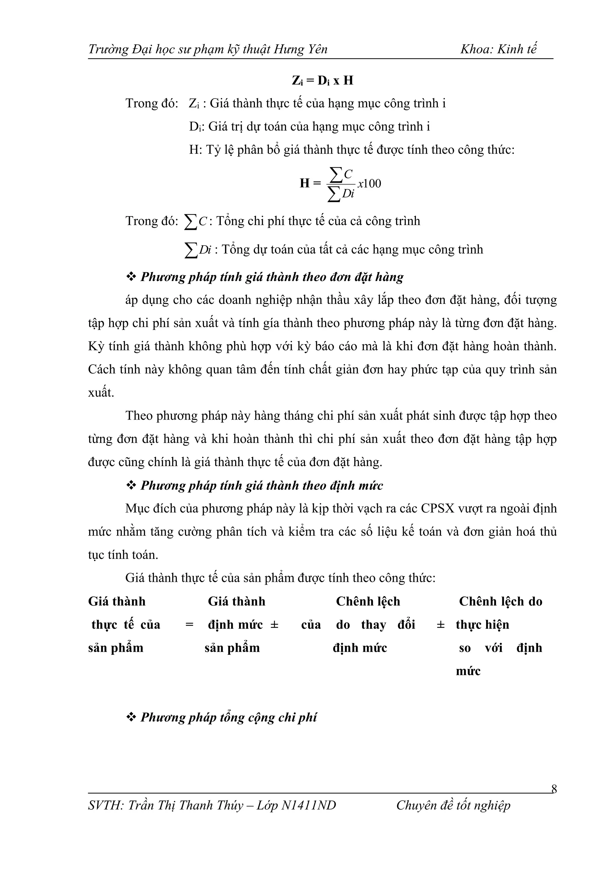 KHÓA LUẬN: KẾ TOÁN CHI PHÍ SẢN XUẤT VÀ TÍNH GIÁ THÀNH SẢN PHẨM XÂY LẮP TẠI CÔNG TY TNHH | DOC