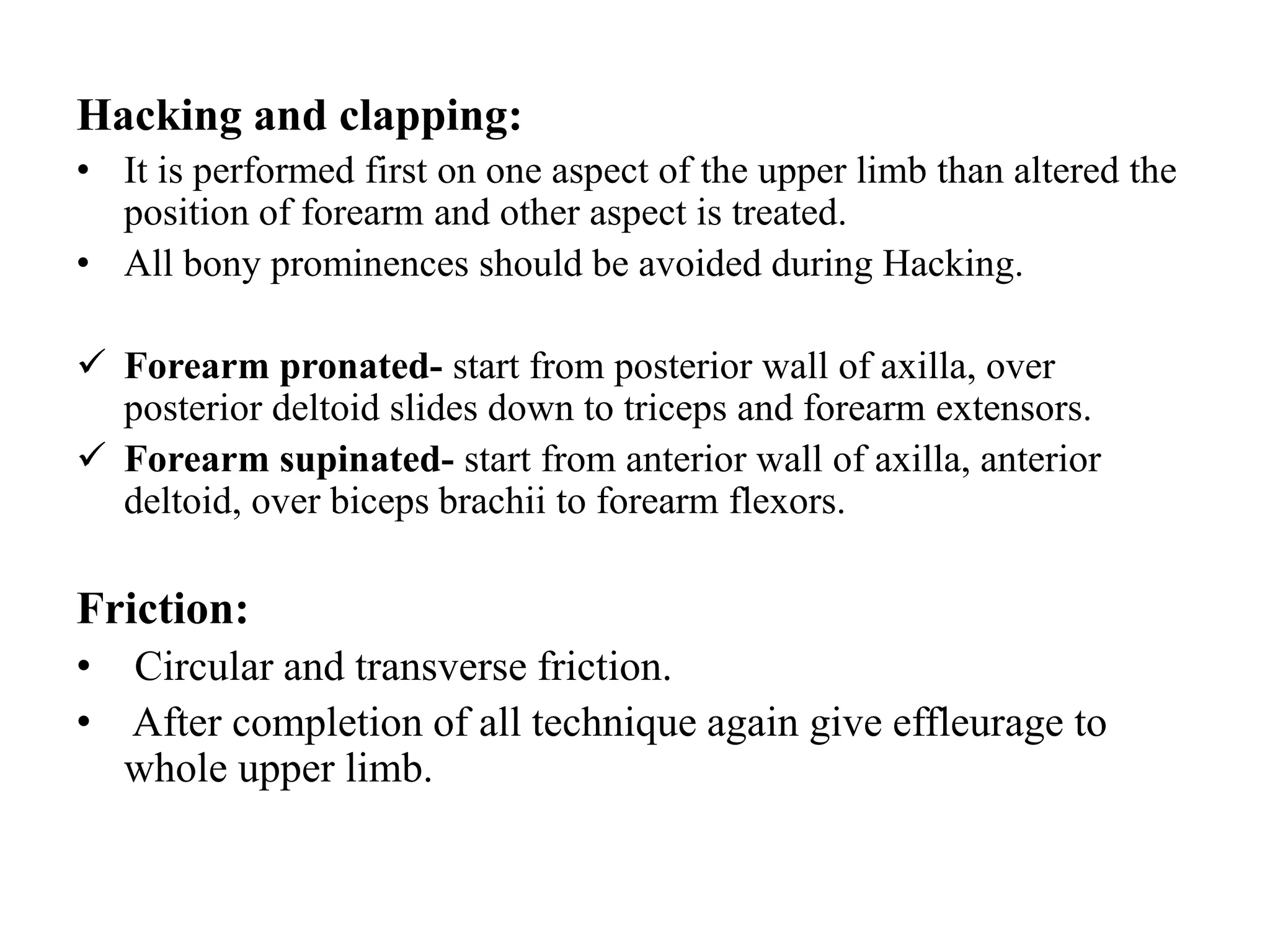 13.3 Massage for upperlimb , neck, face, chest, back,& lower limb..pptx